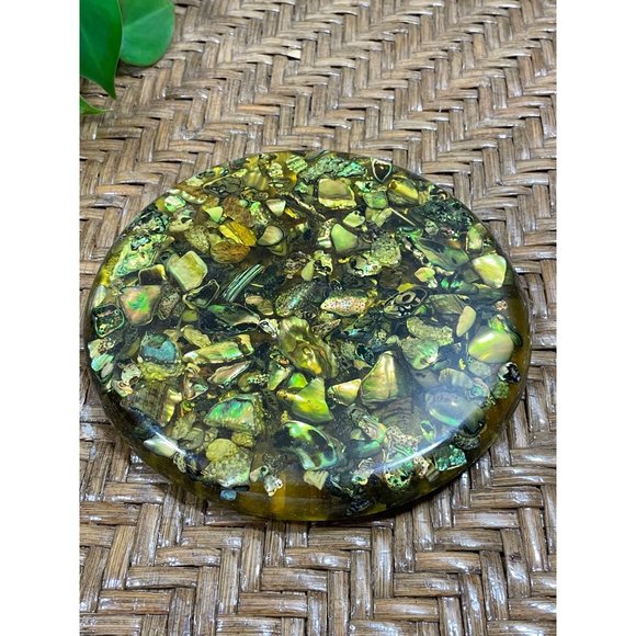 Vintage | Kitchen | Vintage Abalone Shell Lucite Hot Plate Trivet Mid ...